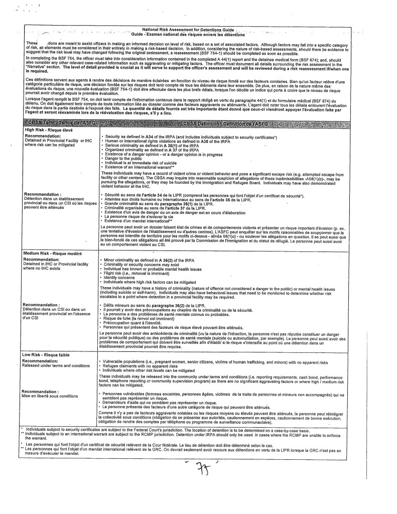 Improving the Immigration Detention Process - My Thoughts and ...